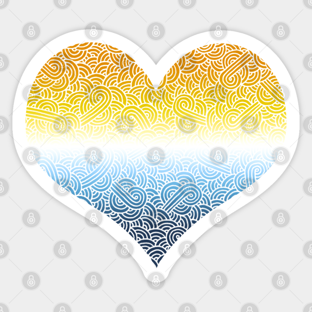 Ombré Aroace Flag And White Swirls Doodles Aroace Sticker Teepublic